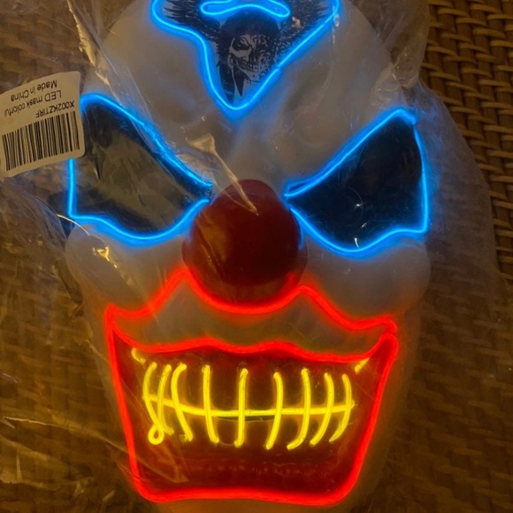 Accessories | Led Light Up Scary Clown Mask3 Settings | Poshmark
